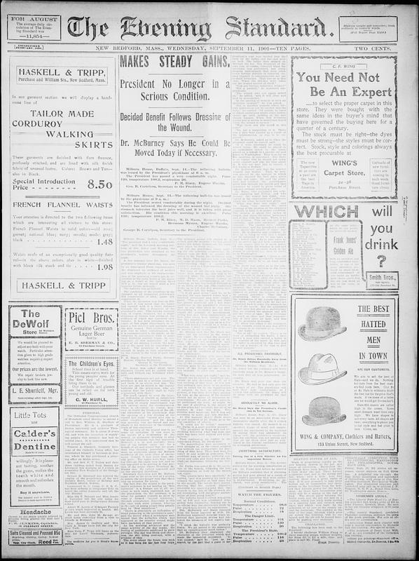 Evening Standard. September 11, 1901 - Digital Commonwealth