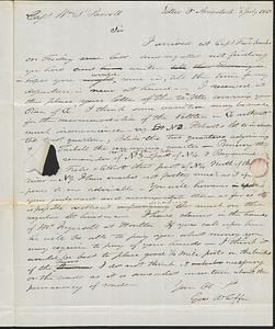Captain William P. Parrott to George Coffin, 20 June 1842 - Digital ...