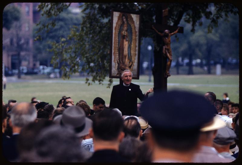 Father Feeney followers, Boston Common - Digital Commonwealth