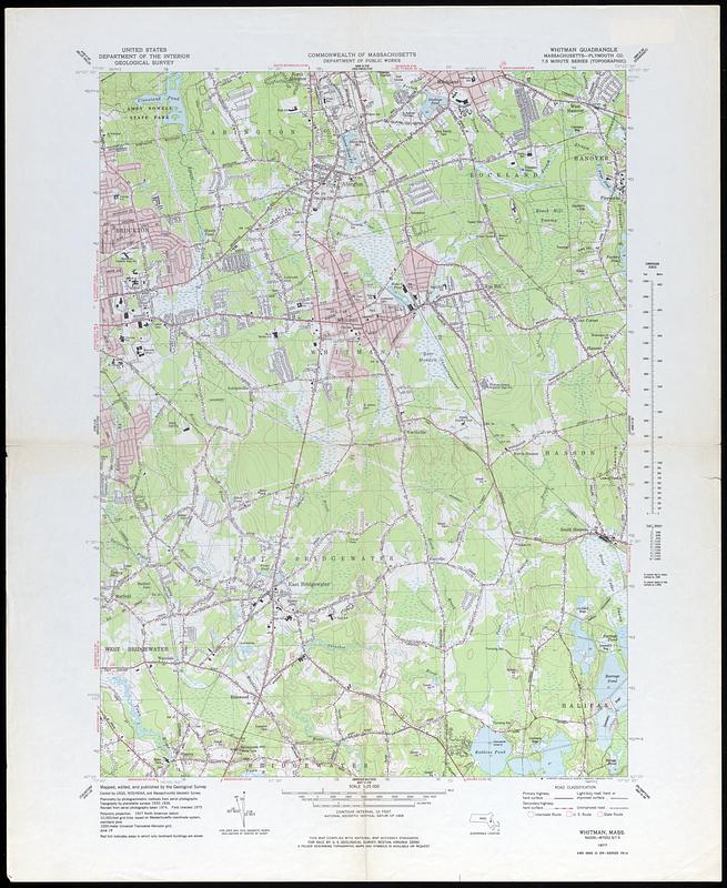 Whitman Quadrangle Massachusetts, Plymouth Co. - Digital Commonwealth