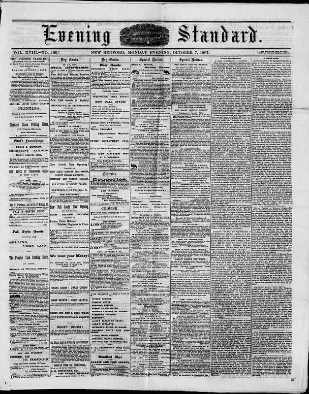 Evening Standard. October 07, 1867 - Digital Commonwealth