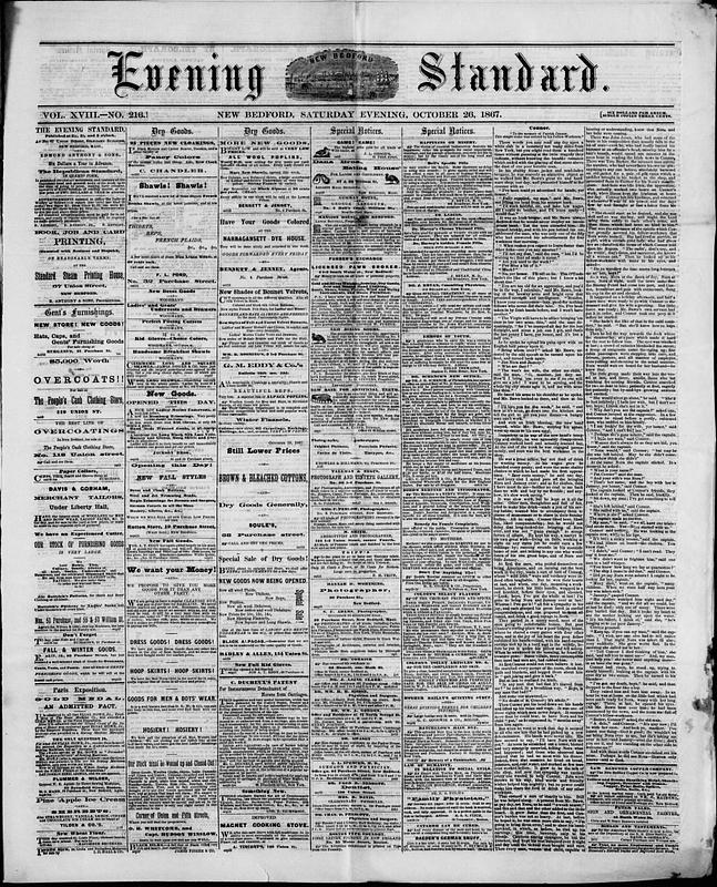 Evening Standard. October 26, 1867 - Digital Commonwealth