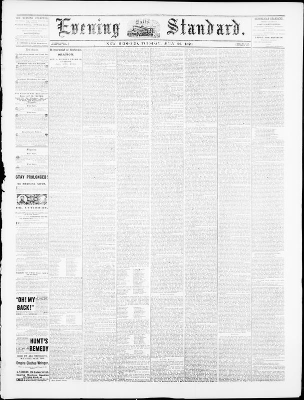 Evening Standard. July 22, 1879 - Digital Commonwealth