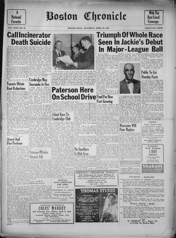 Boston Chronicle. April 19, 1947 - Digital Commonwealth