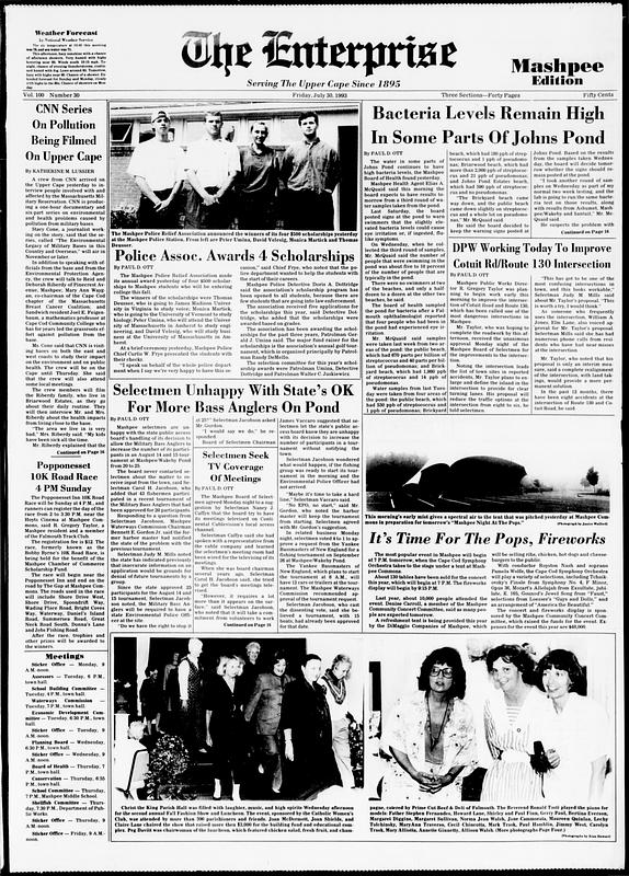 The Mashpee Enterprise. July 30, 1993 - Digital Commonwealth