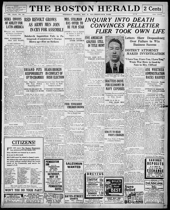 Boston Herald. May 25, 1921 - Digital Commonwealth