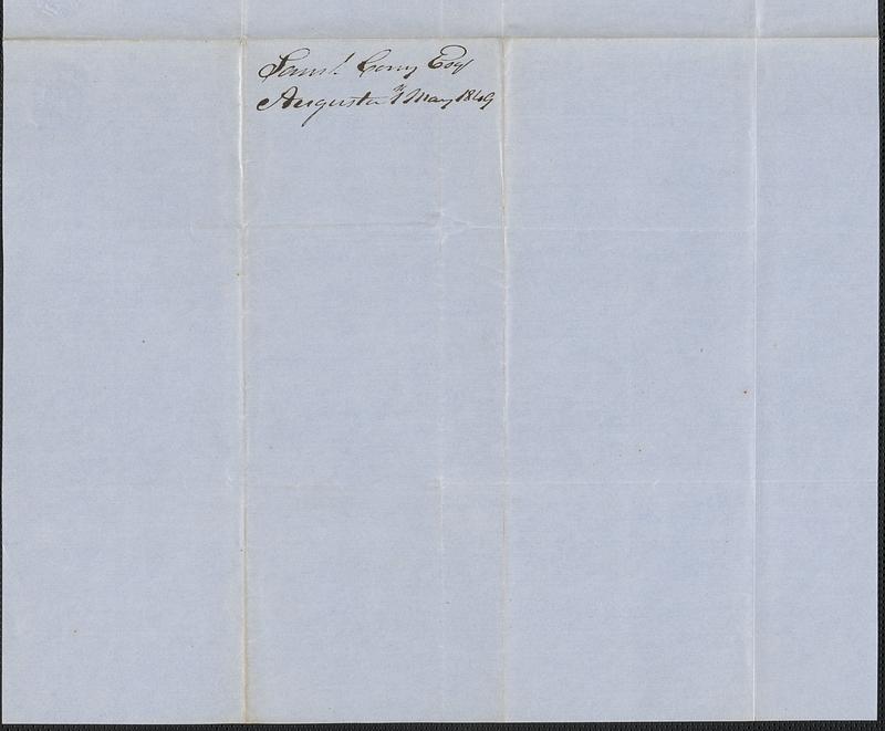 Samuel Cony to George Coffin, 1 May 1849 - Digital Commonwealth
