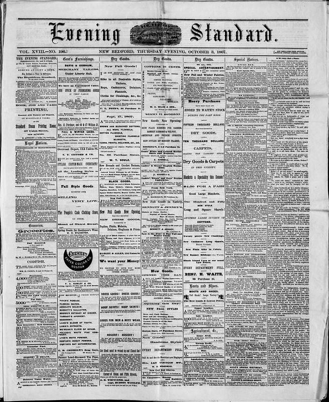 Evening Standard. October 03, 1867 - Digital Commonwealth