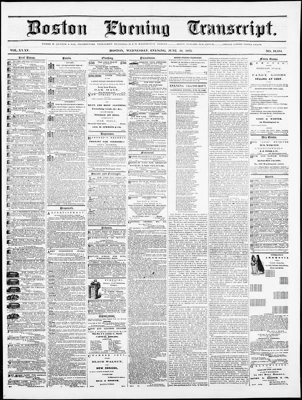 Boston Evening Transcript - Digital Commonwealth