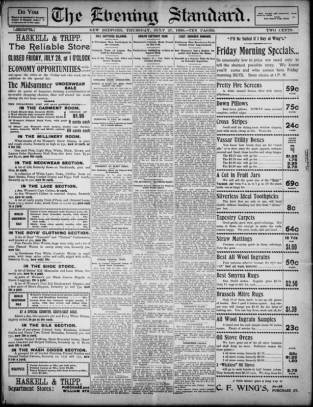 Evening Standard. July 27, 1899 - Digital Commonwealth