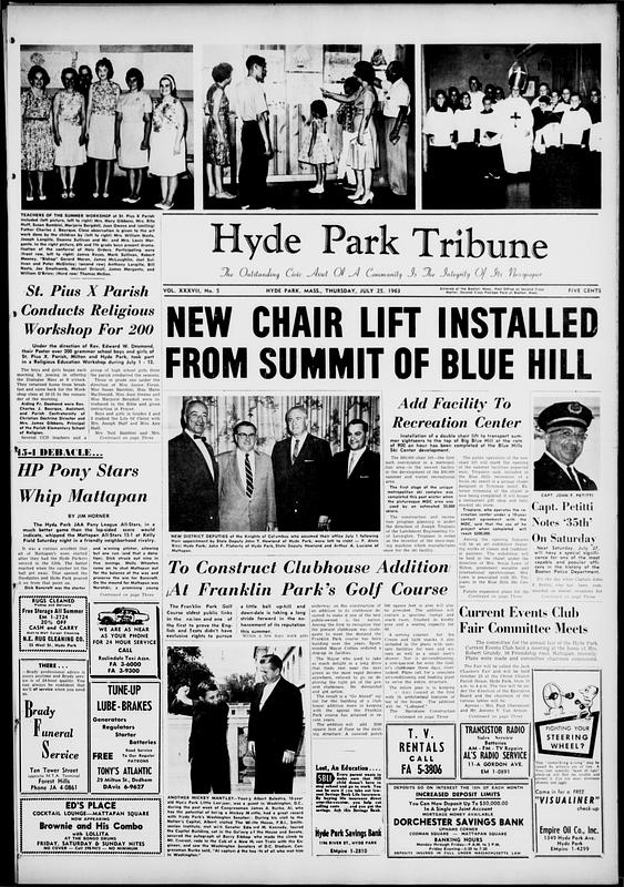 Hyde Park Tribune. July 25, 1963 - Digital Commonwealth