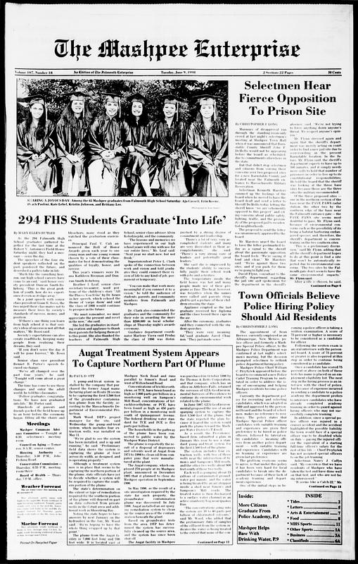 The Mashpee Enterprise. June 09, 1998 - Digital Commonwealth