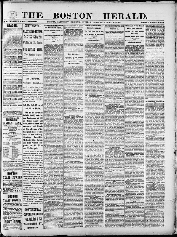 The Boston Herald. April 08, 1876 - Digital Commonwealth