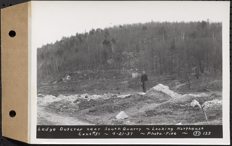 Contract No. 51, East Branch Baffle, Site of Quabbin Reservoir ...