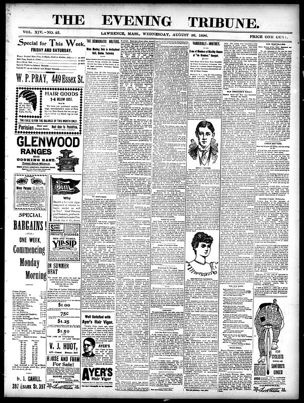 The Evening Tribune. August 26, 1896 - Digital Commonwealth