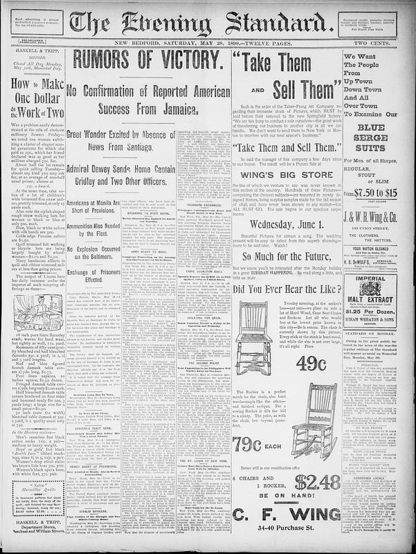 Evening Standard. May 28, 1898 - Digital Commonwealth