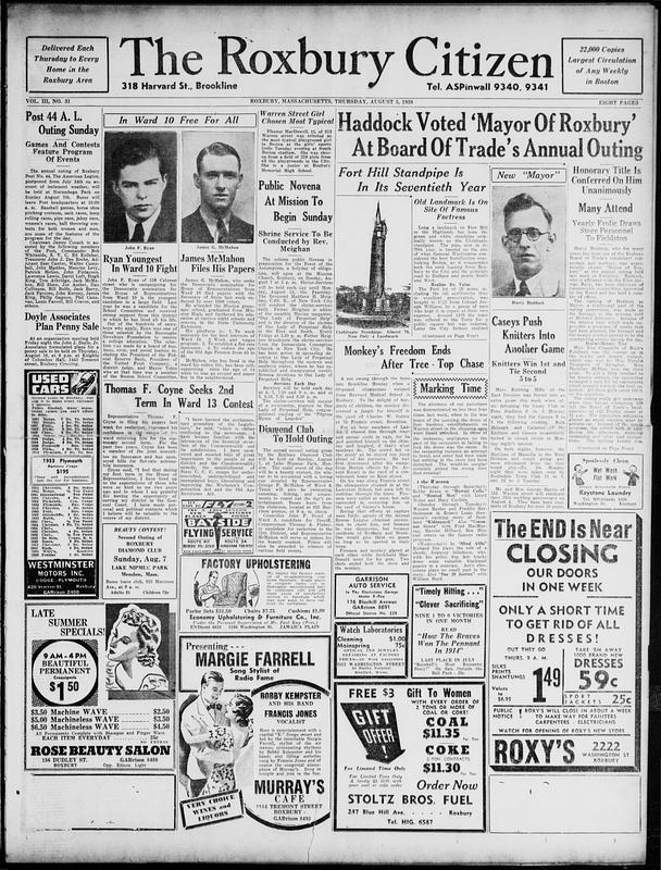 The Roxbury Citizen. August 04, 1938 - Digital Commonwealth