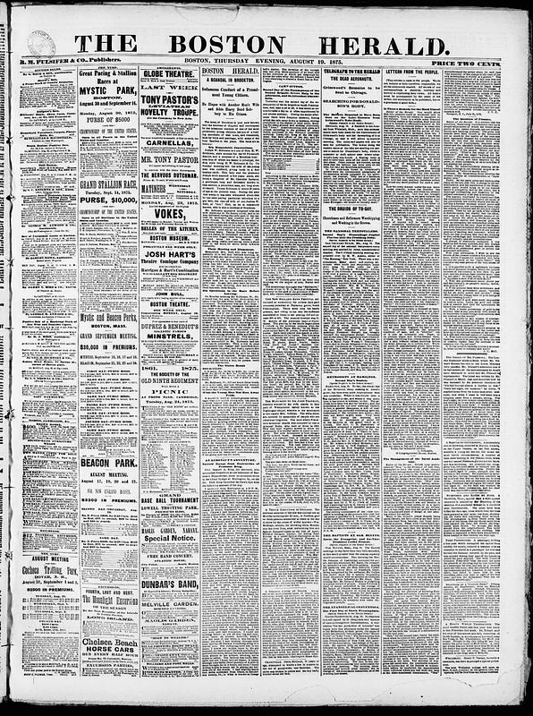 The Boston Herald. August 19, 1875 - Digital Commonwealth