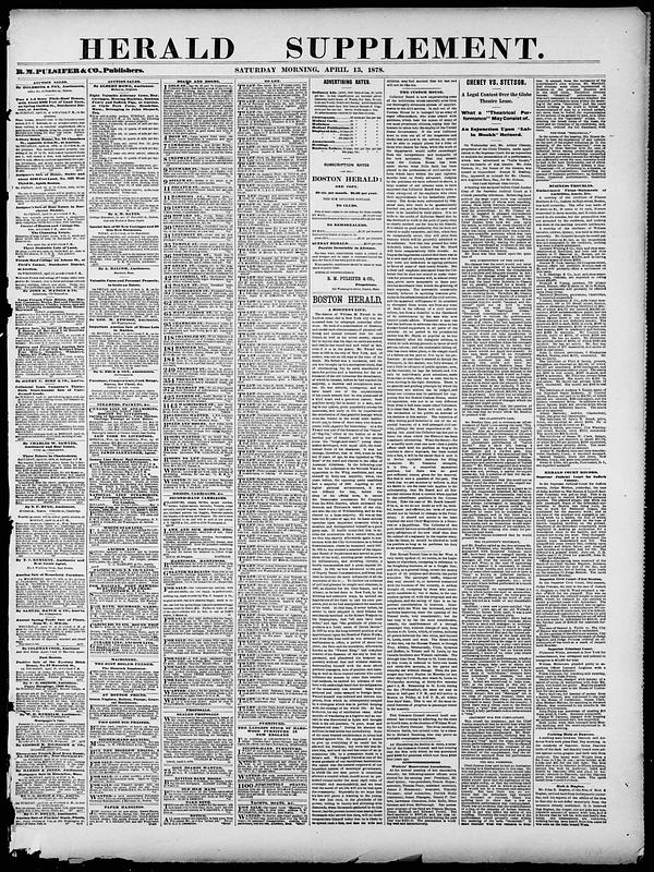 The Boston Herald. April 13, 1878 - Digital Commonwealth