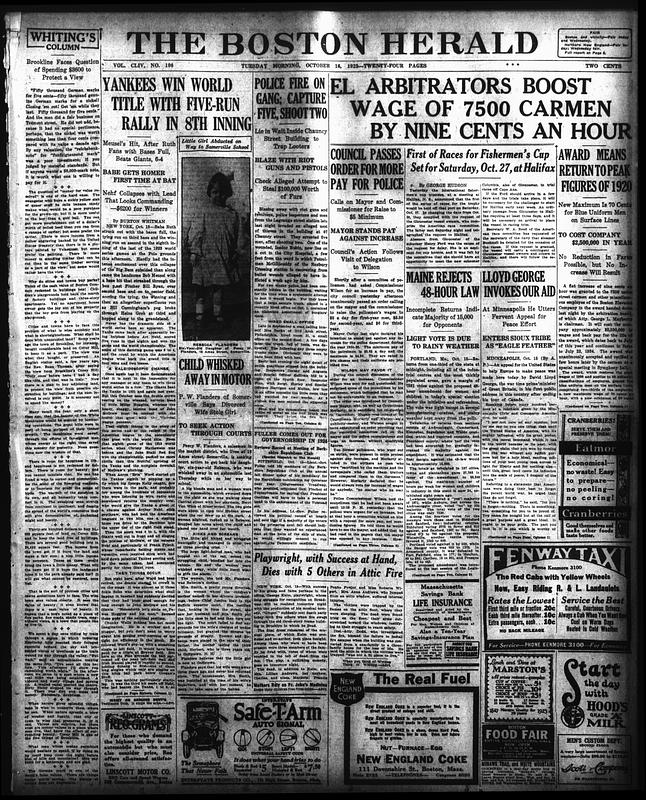 Boston Herald. October 16, 1923 - Digital Commonwealth