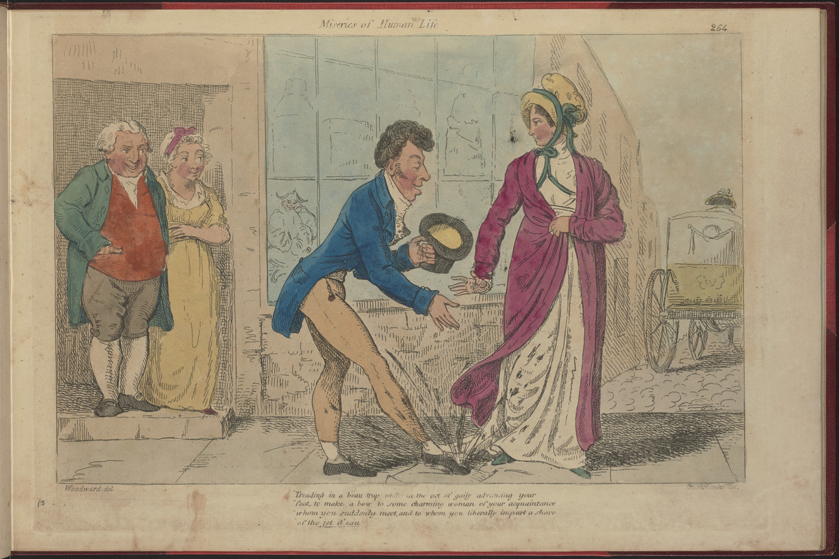 Miseries of human life. "Treading in a beau trap..." - Digital Commonwealth