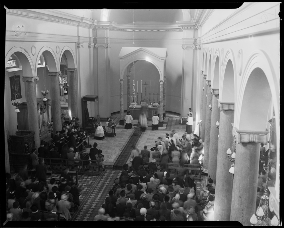 A crowd seated in church attending a religious ceremony - Digital ...