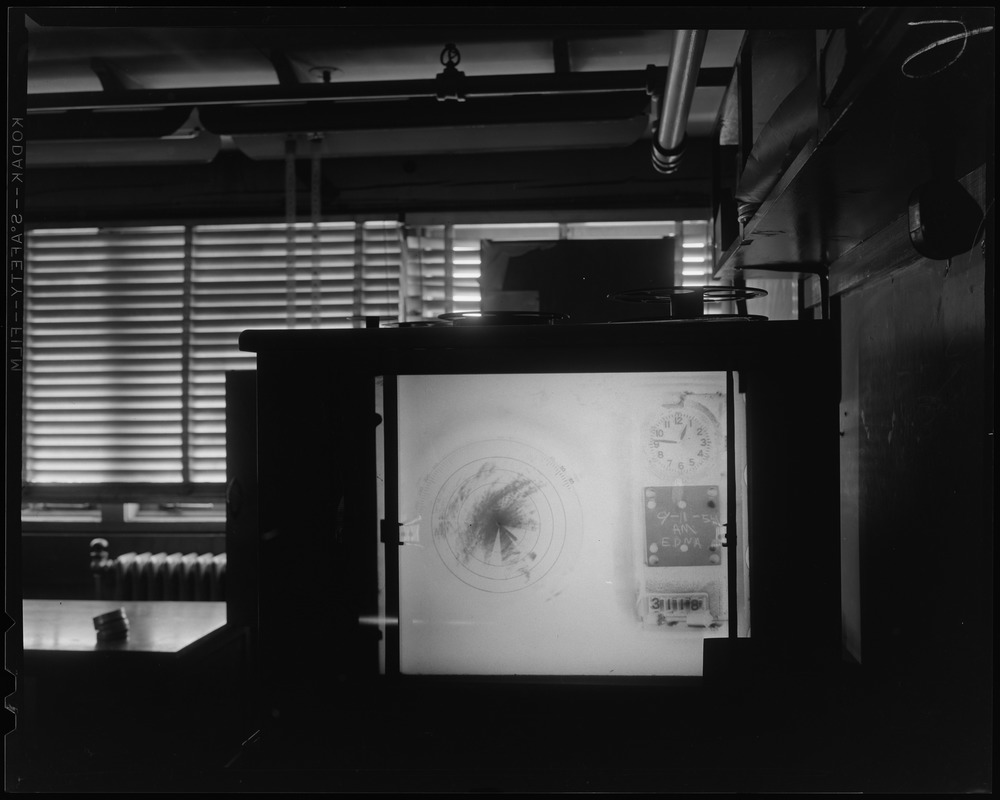 Instrument display measuring Hurricane Edna - Digital Commonwealth
