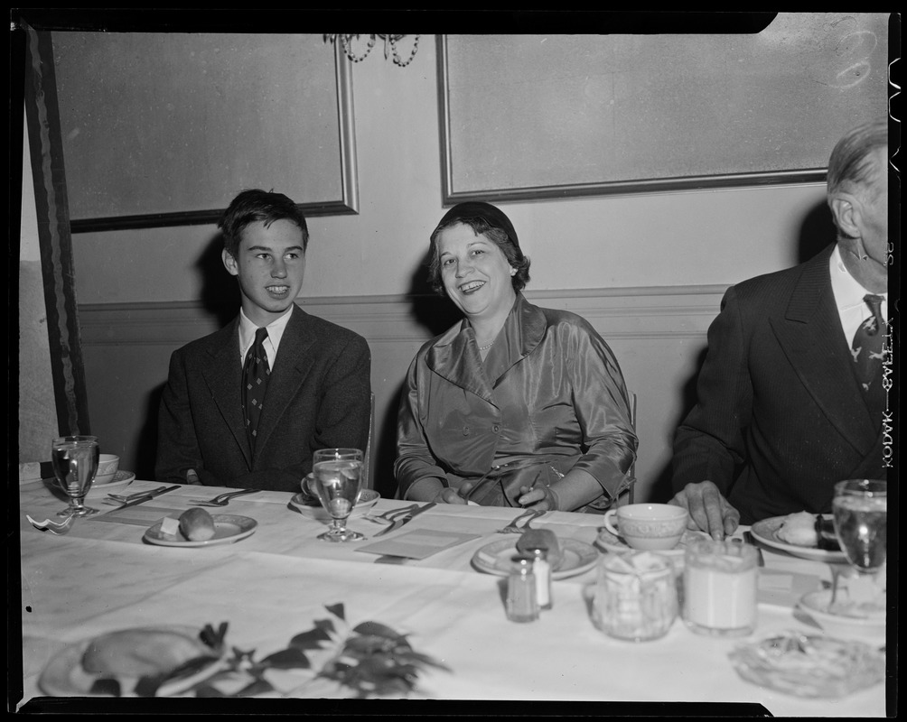 John Fell Stevenson and a woman seated at a dinner table - Digital ...