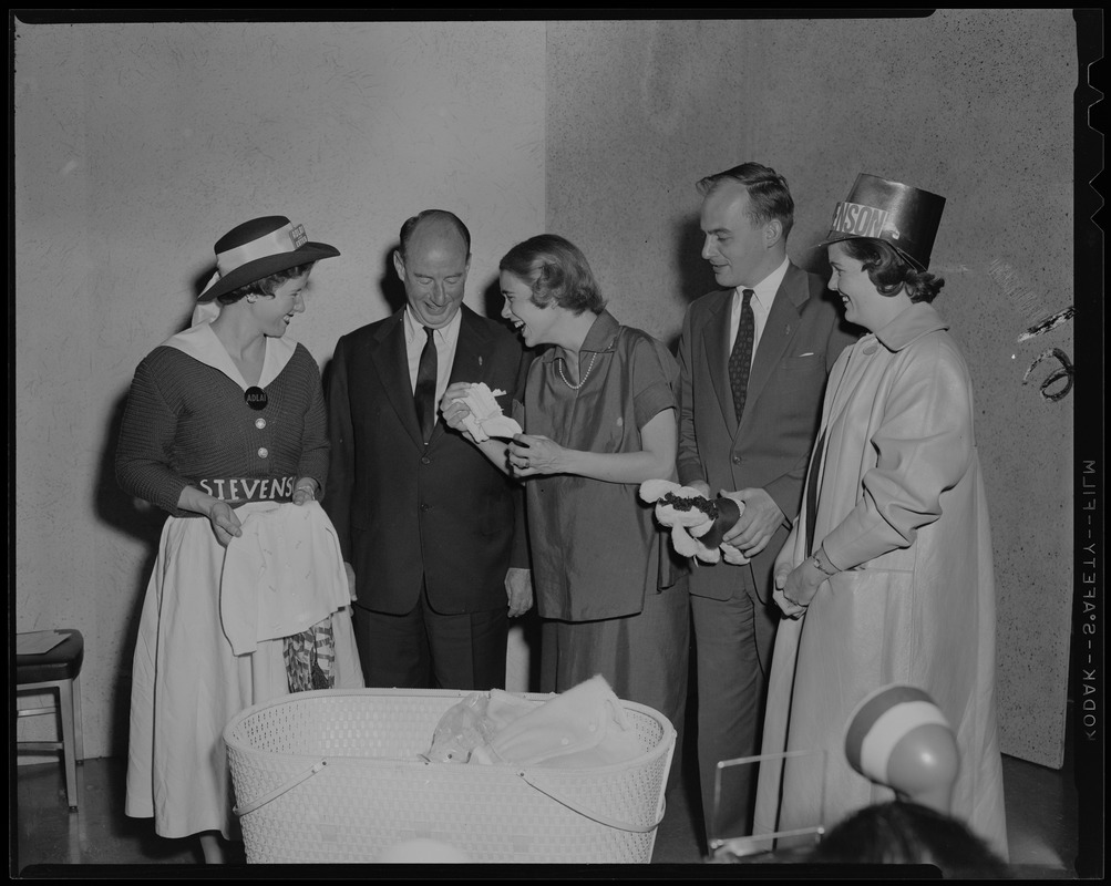 Adlai Stevenson, Nancy Anderson Stevenson and Adlai Stevenson III ...