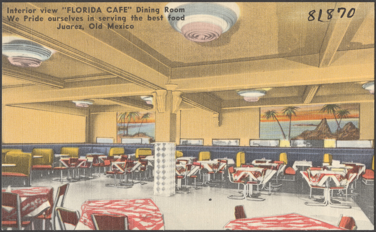 Interior view "Florida Cafe" dining room. We pride ourselves on serving ...