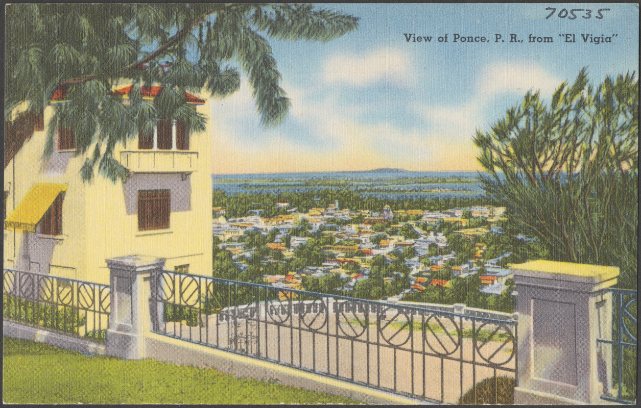 View of Ponce, P. R, from "El Vigia" - Digital Commonwealth