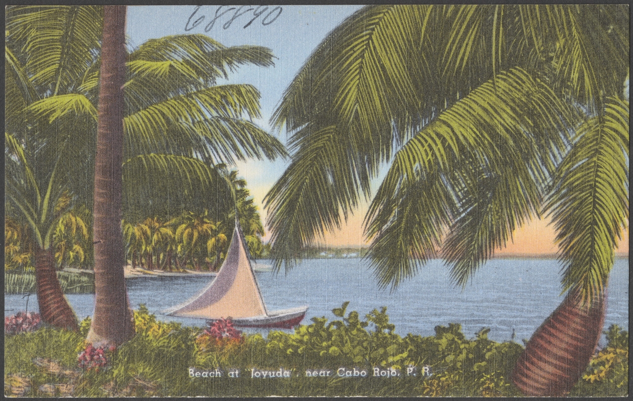 Beach at "Joyuda" near Cabo Rojo, P. R. - Digital Commonwealth