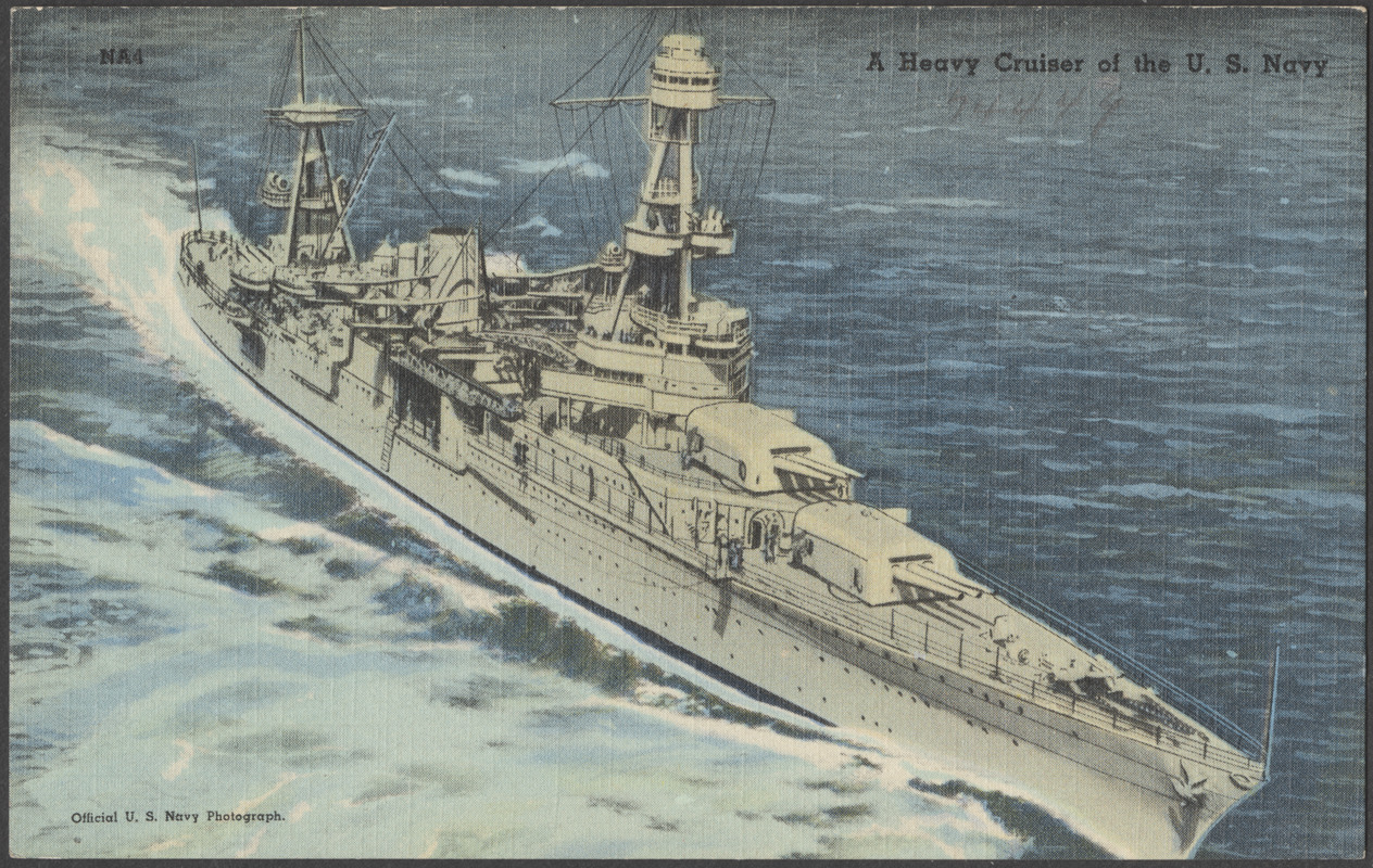 A heavy cruiser of the U. S. Navy - Digital Commonwealth