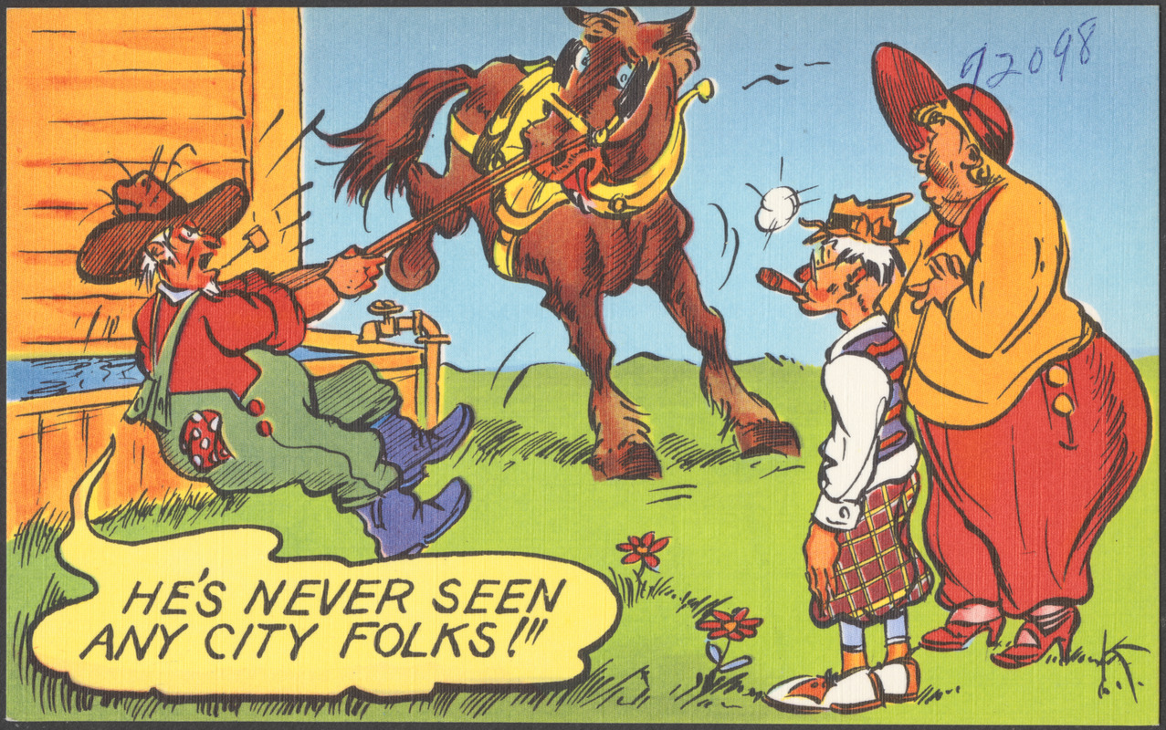 He's never seen any city folks! - Digital Commonwealth