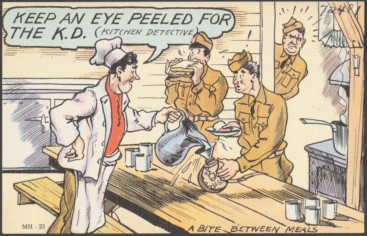 Keep an eye peeled for the K. D. (kitchen detective). A bite between ...