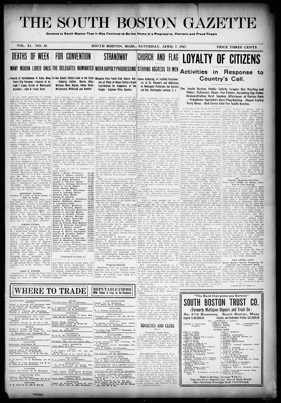 South Boston Gazette, April 07, 1917 - Digital Commonwealth