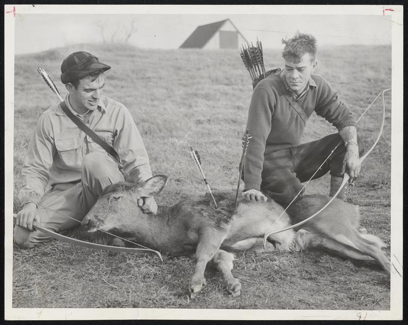 This 150-pound doe was brought down in the Cummaquid section of ...