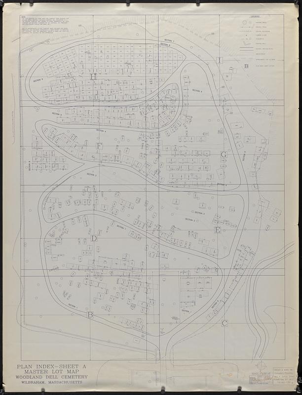 Plan index - sheet A master lot map Woodland Dell Cemetery Wilbraham ...