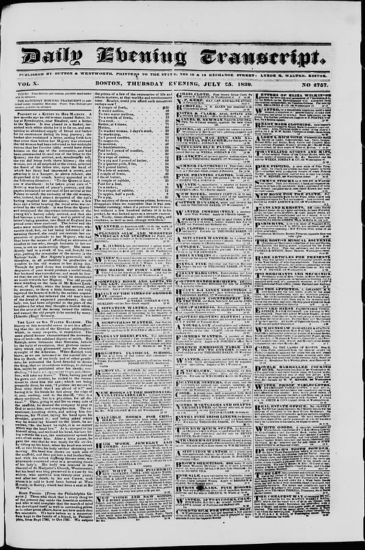 Daily Evening Transcript - Digital Commonwealth