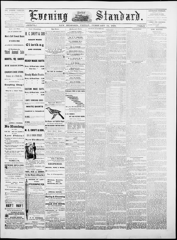 Evening Standard. February 14, 1879 - Digital Commonwealth
