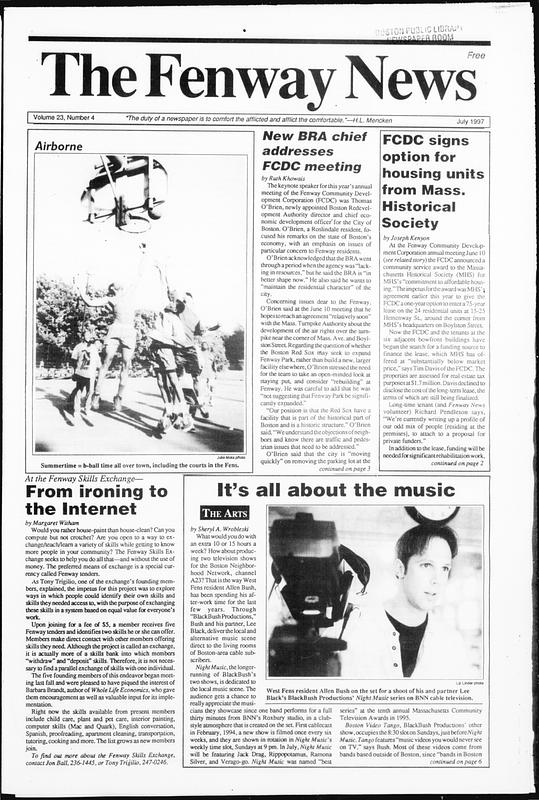 The Fenway News. July 01, 1997 - Digital Commonwealth