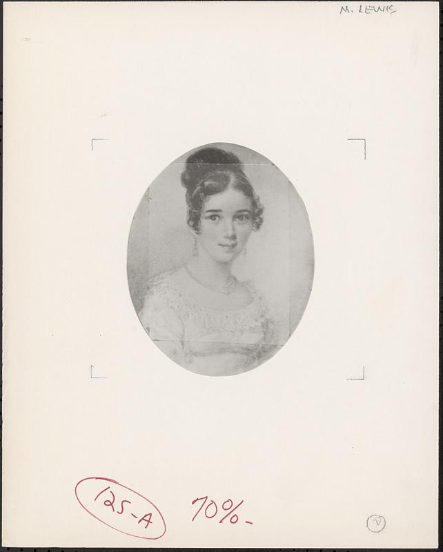 Harriet (Parker) Lewis, wife of Squire James Lewis - Digital Commonwealth