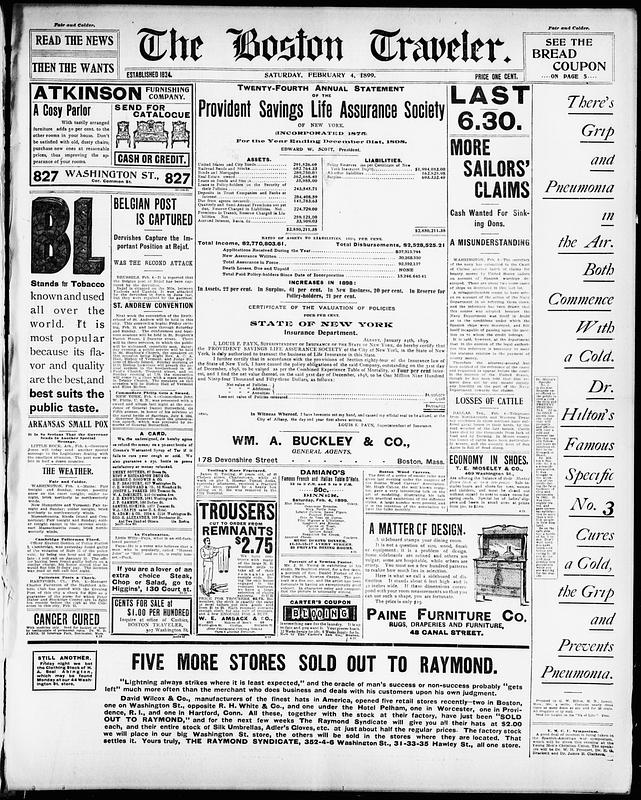 The Boston Traveler. February 04, 1899 - Digital Commonwealth