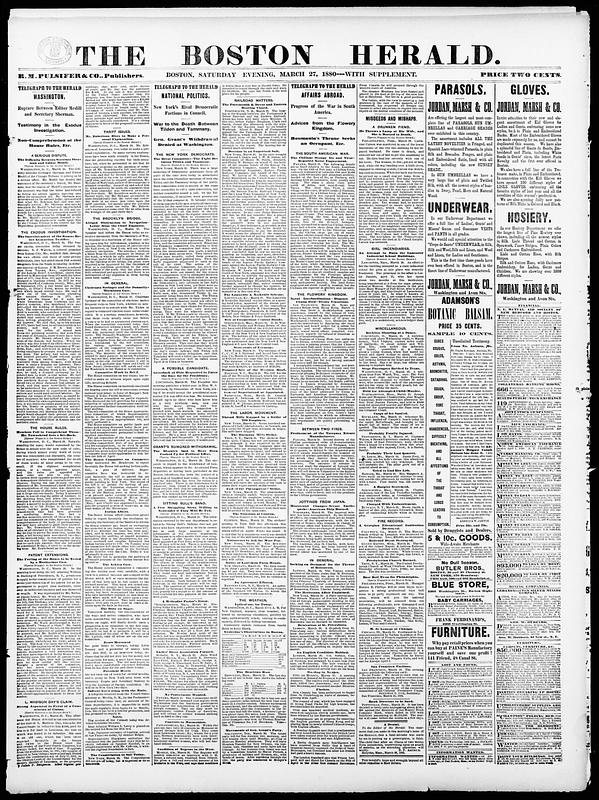 The Boston Herald. March 27, 1880 - Digital Commonwealth