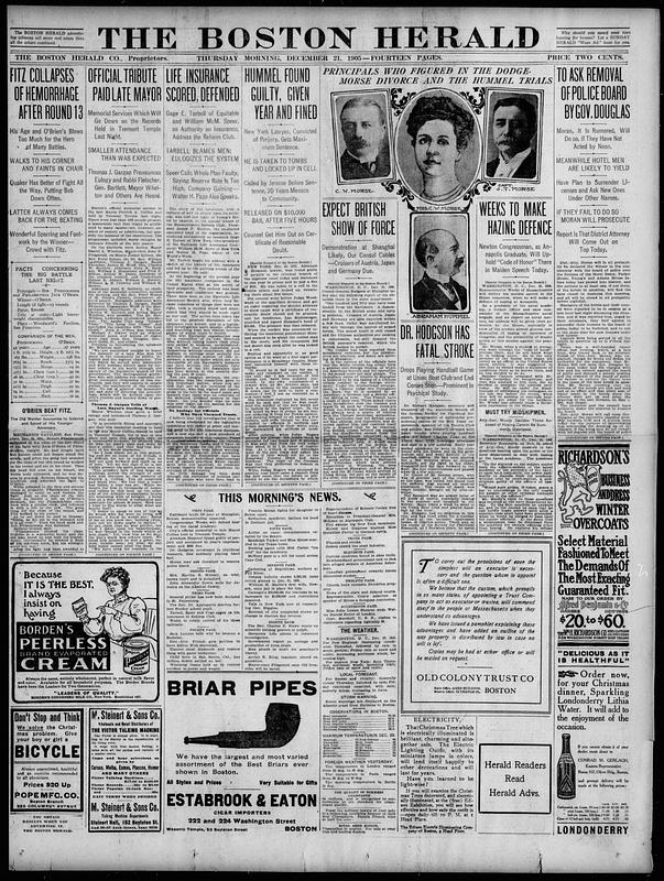 The Boston Herald. December 21, 1905 - Digital Commonwealth