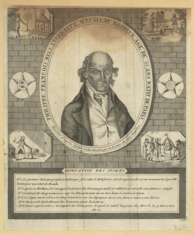 Philippe Francois Bellanger, the "Lucky Blind Man" - Digital Commonwealth