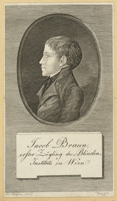 Jacob Braun, Pupil at the Blind Institute in Vienna - Digital Commonwealth
