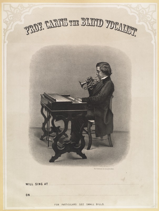 Prof. Carns the Blind Vocalist - Digital Commonwealth