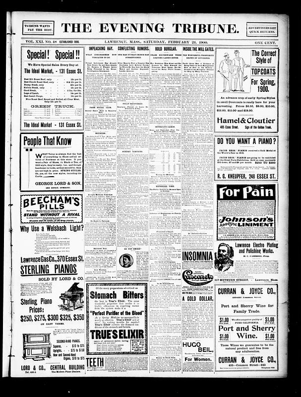 The Evening Tribune. February 24, 1900 - Digital Commonwealth