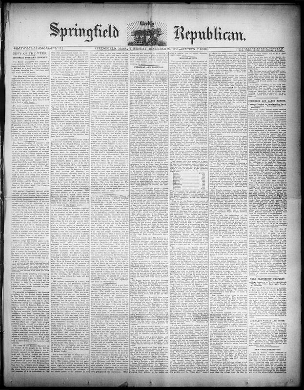 Springfield Weekly Republican - Digital Commonwealth